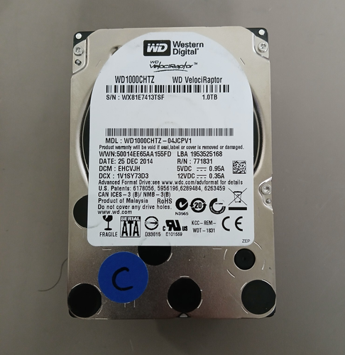*LOT OF 4* Western Digital VelociRaptor 1TB SATA HDD 10K RPM | eBay