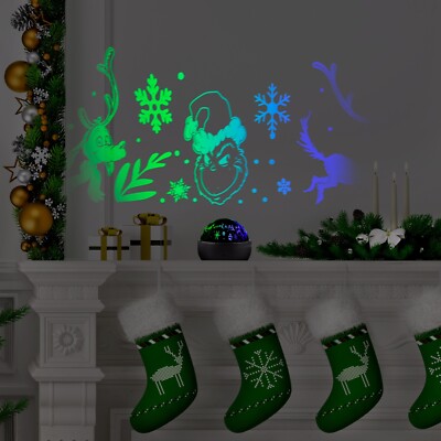 Dr. Seuss The Grinch Projector Lightshow Gemmy Lights Christmas ...