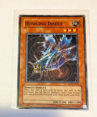 Yu-Gi-Oh Card Dark Revelation 3 Howling Insect DR3-EN025 Mint Unlimited ...