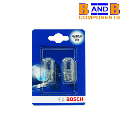 BOSCH BULB CAPLESS 580 W21/5W x 2 A1389 | eBay UK