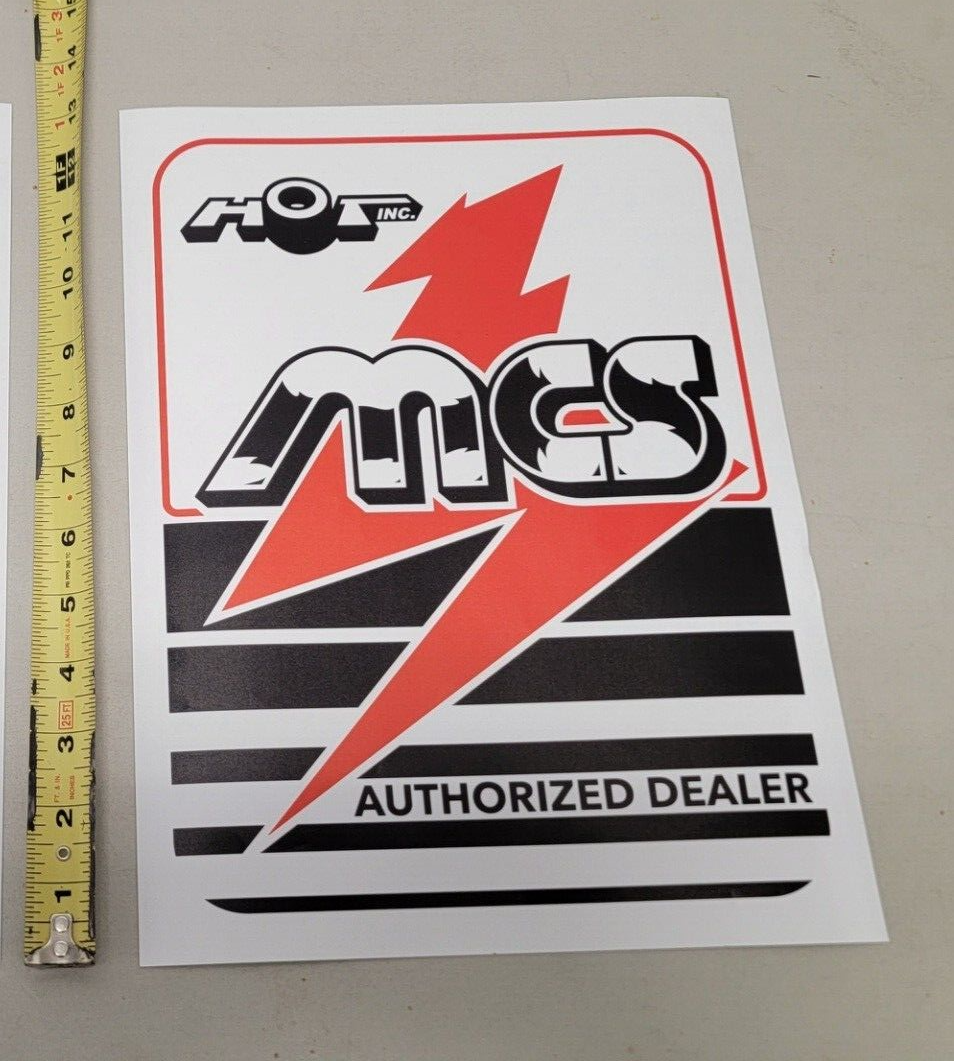 OLD SCHOOL BMX LARGE MCS AUTHORIZED DEALER STICKER | eBay