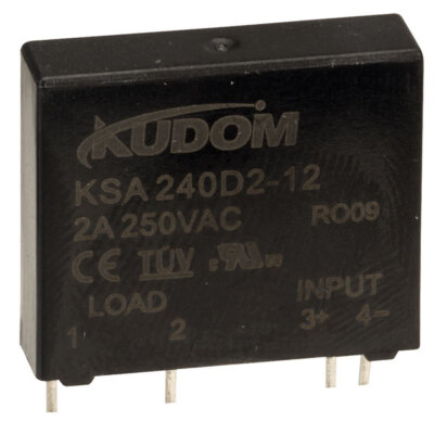 Kudom KSA240D2-12 PCB Ssr 9-15VDC Eingang 48-280VAC 2A Load - Zero ...