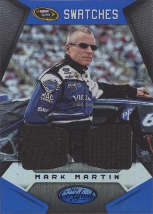 2016 Panini Certified - Sprint Cup Swatches Mark Martin #SCS-MM Mirror ...