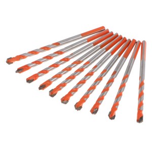 10Pcs Ceramic Tile Bit Diamond Glass Hard Tiles Spade Drill Carbide Tip ...