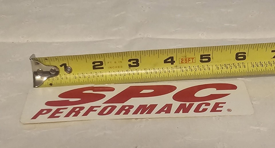 SPC Performance Sticker Decal Red Vinyl 6 X 1.5in Racing Logo ...