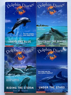Dolphin Diaries Ben M Baglio Series Matched Set of 4 Chapter Books for ...