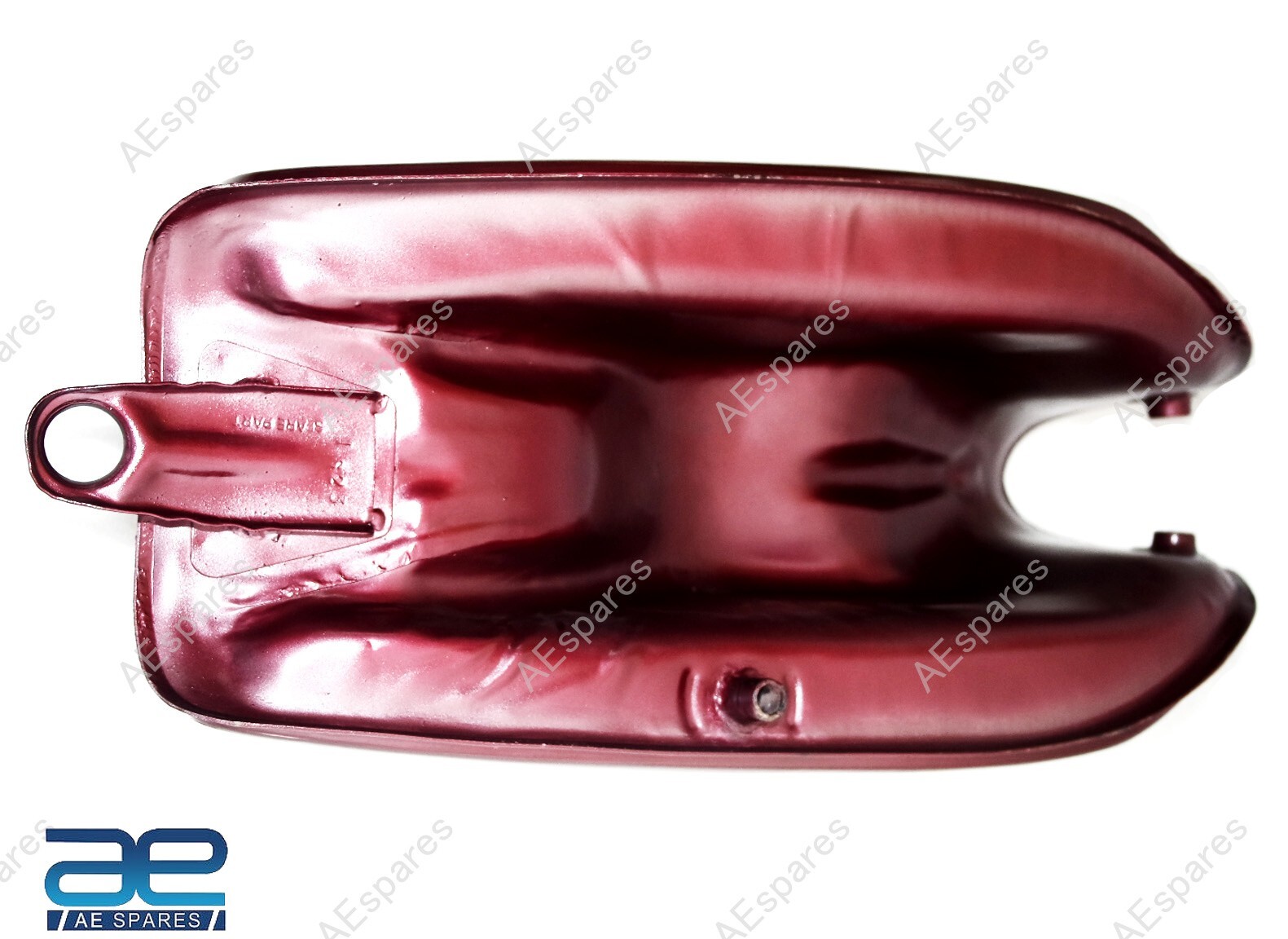 Petrol Fuel Gas Tank Steel Maroon With Chrome LID Cap YAMAHA RX100 ...
