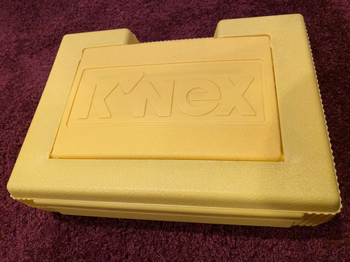 Vintage K'NEX Yellow Box - Hard KNEX Carrying Carry Case Organizer 1995 ...