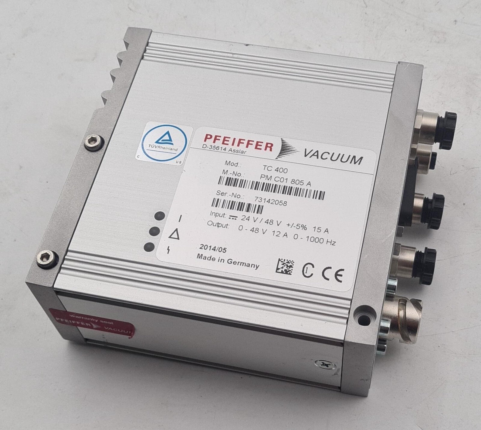 Pfeiffer TC400 TC 400 Turbomolecular Vacuum Pump Controller PM C01 800 ...
