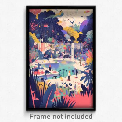 Art Poster - Nice Zoo (Psychedelic Trippy Weird 11x17 Print) | eBay