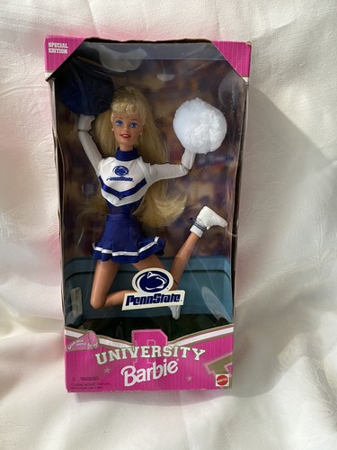 New 1996 Barbie Doll Penn State University Cheerleader Mattel ...