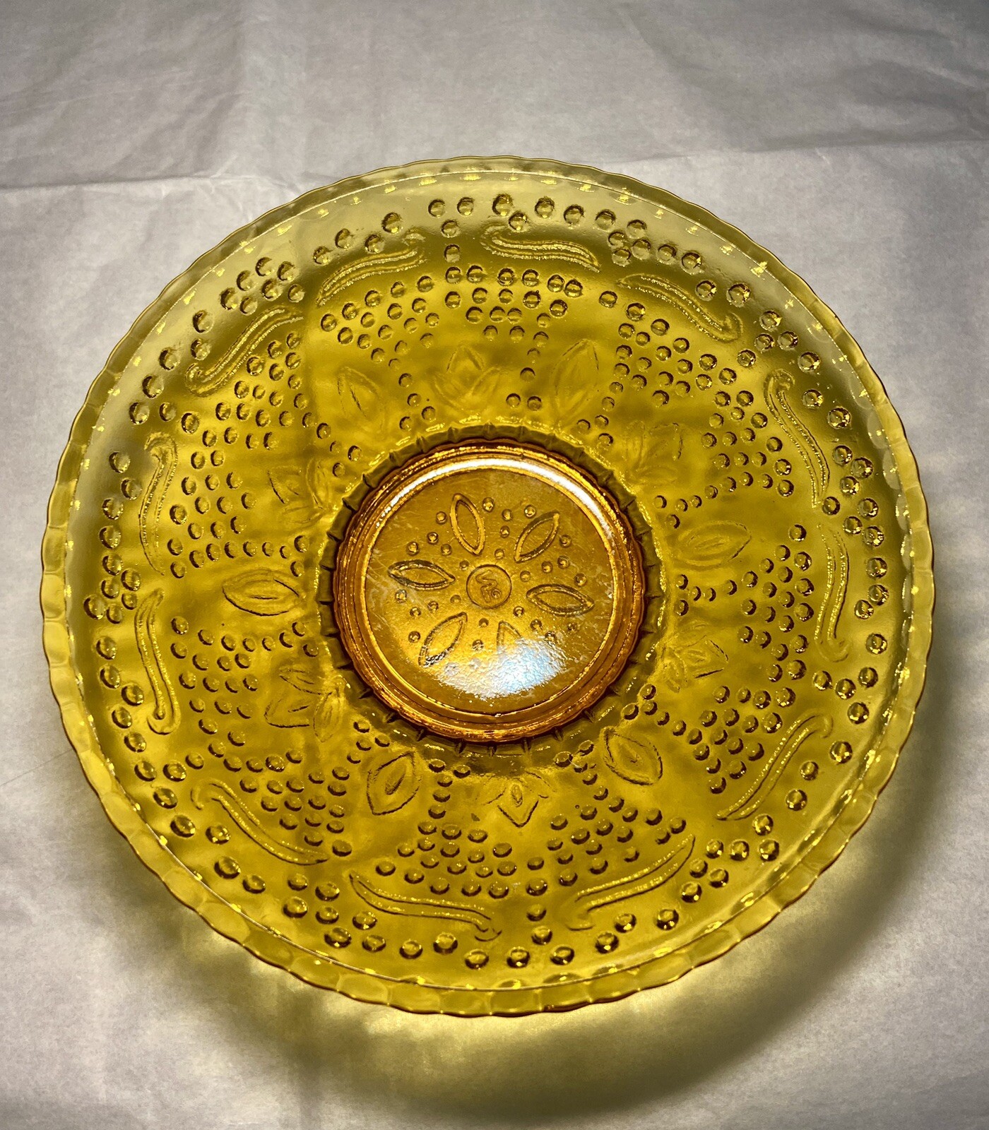 Vintage Indonesian Glass Rice Bowl Honey Amber Dish Radiant | eBay