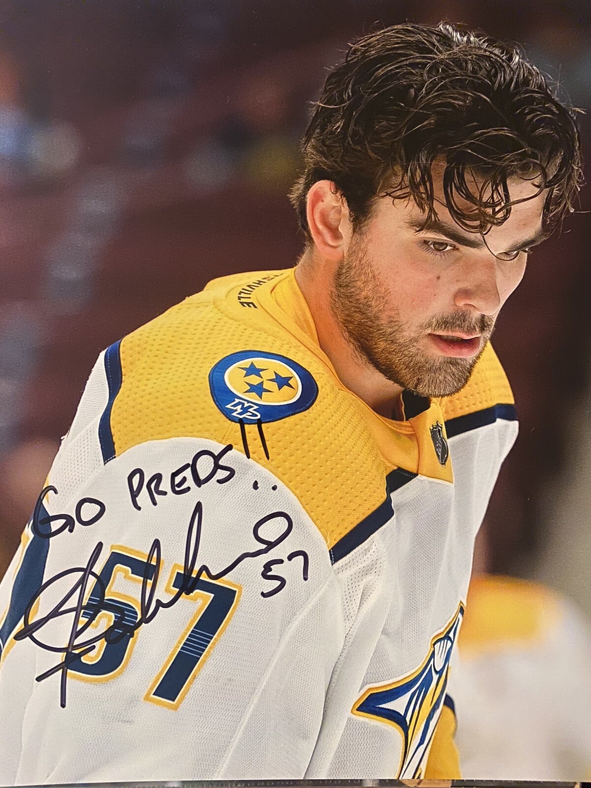 Dante FABBRO Signed 8x10 Photo! NASHVILLE PREDATORS D MAN “GO PREDS”! W ...