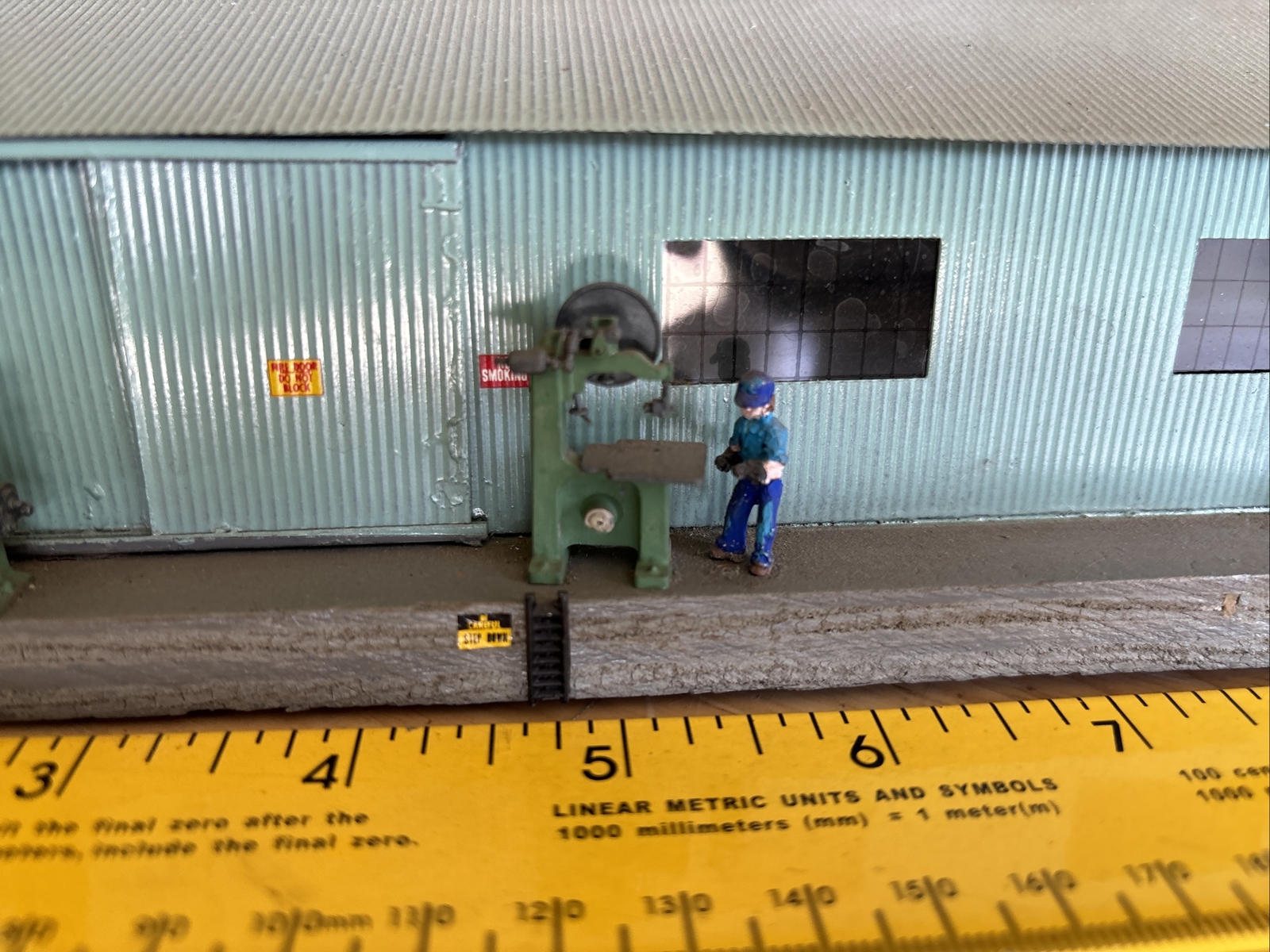 HO Scale Machine Shop Green- Scratch built With Great Details! | eBay