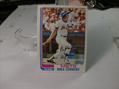 1982 Topps Baseball #43 - Mike Cubbage - New York Mets 82-1437 | eBay