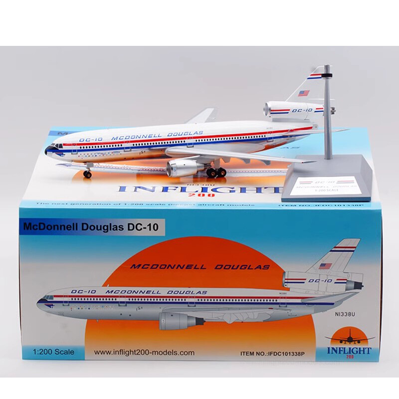 Inflight 1/200 McDonnell Douglas Factory Paint DC-10-10 N1338U Finished ...