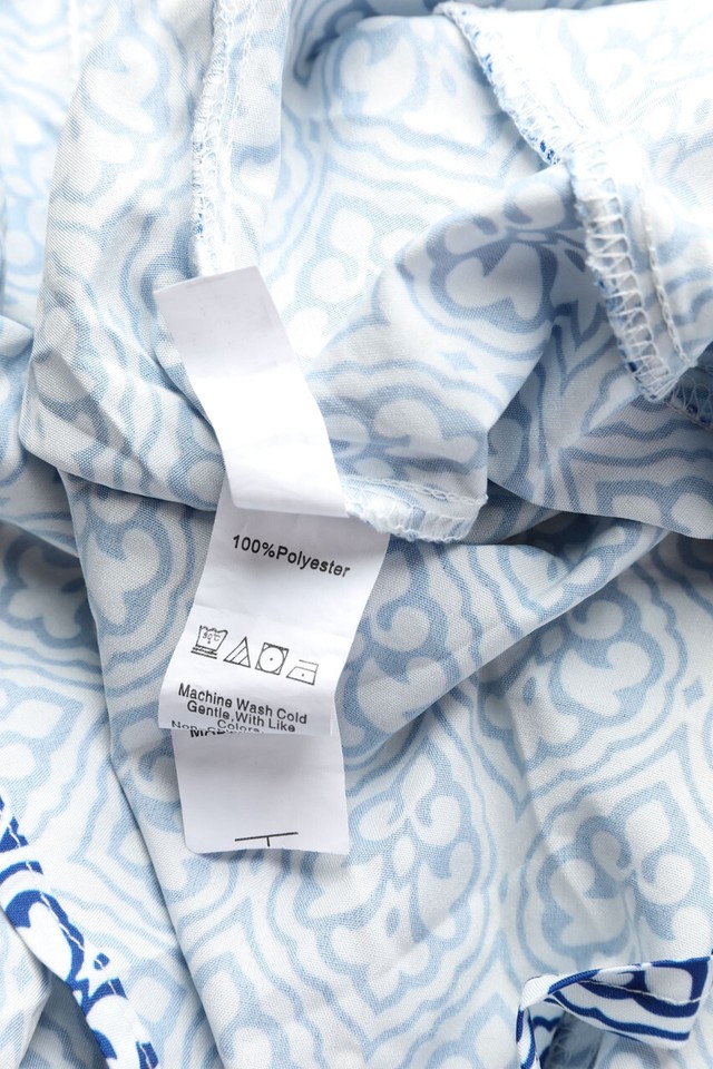 SHEIN Kleid Hemdkleid Blusenkleid Muster M dunkelblau weiß | eBay