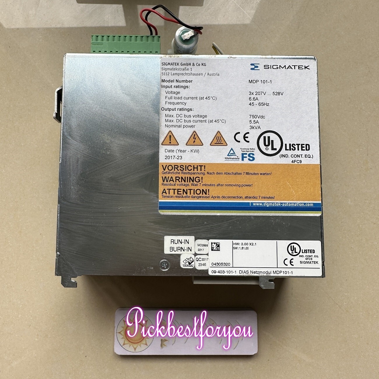 1PC used SIGMATEK MDP 101-1 MDP101-1 SHIP EXPRESS 90days Warranty ...