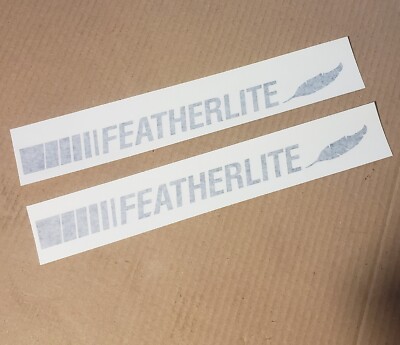 featherlite aluminum Trailers Replacement Stickers 27x2" Set Of 2 BLACK ...