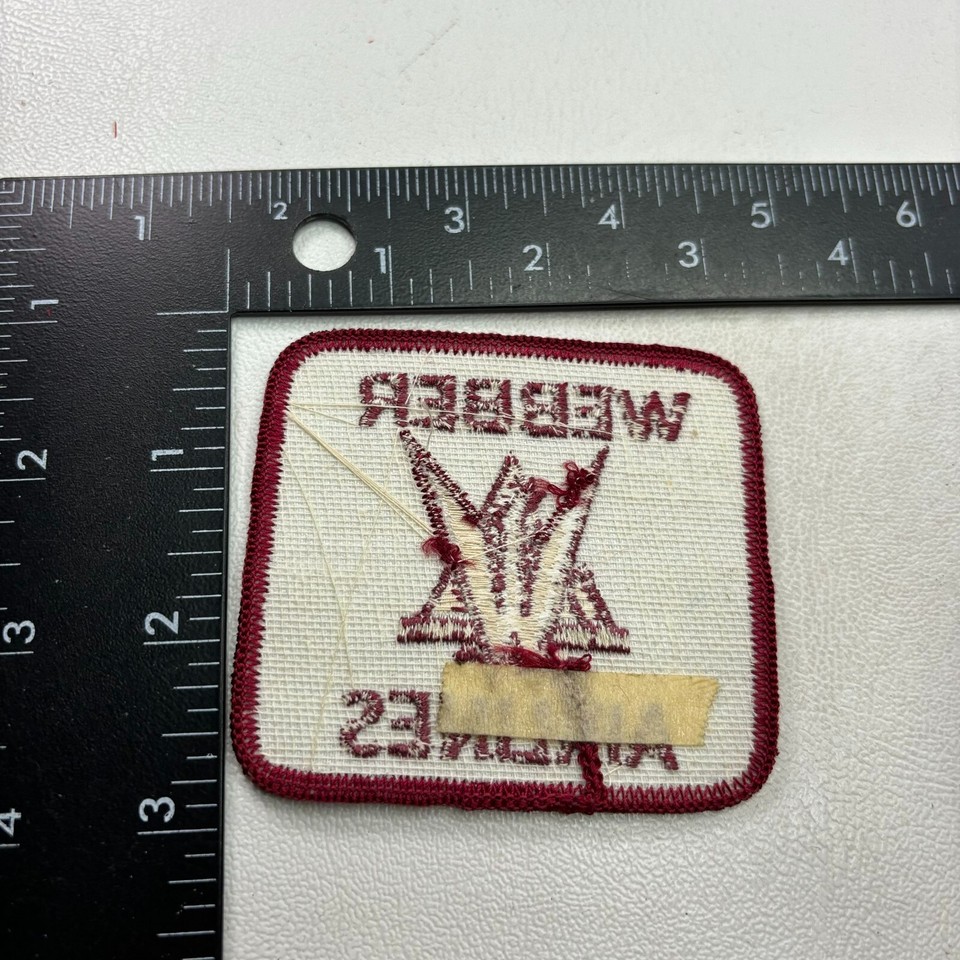 VTG HTF DEFUNCT WEBER AIRLINES Patch (Airplane Air Cargo Ketchican ...