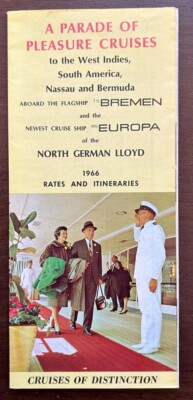 BREMEN / EUROPA (North German Lloyd) 1966 Cruises - PHOTOS | eBay