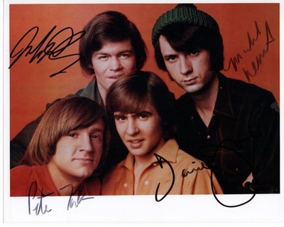 THE MONKEES Signed 10x8 Col Promotional Photo Autographed Peter Tork ...