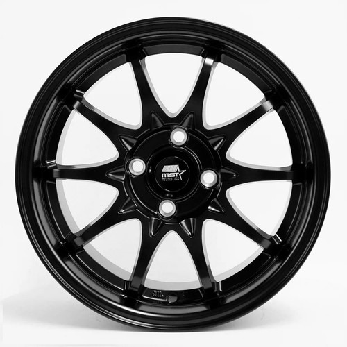 4-New 15" MST MT04 Wheels 15x7 4x100 35 Black Rims 73.1 | eBay