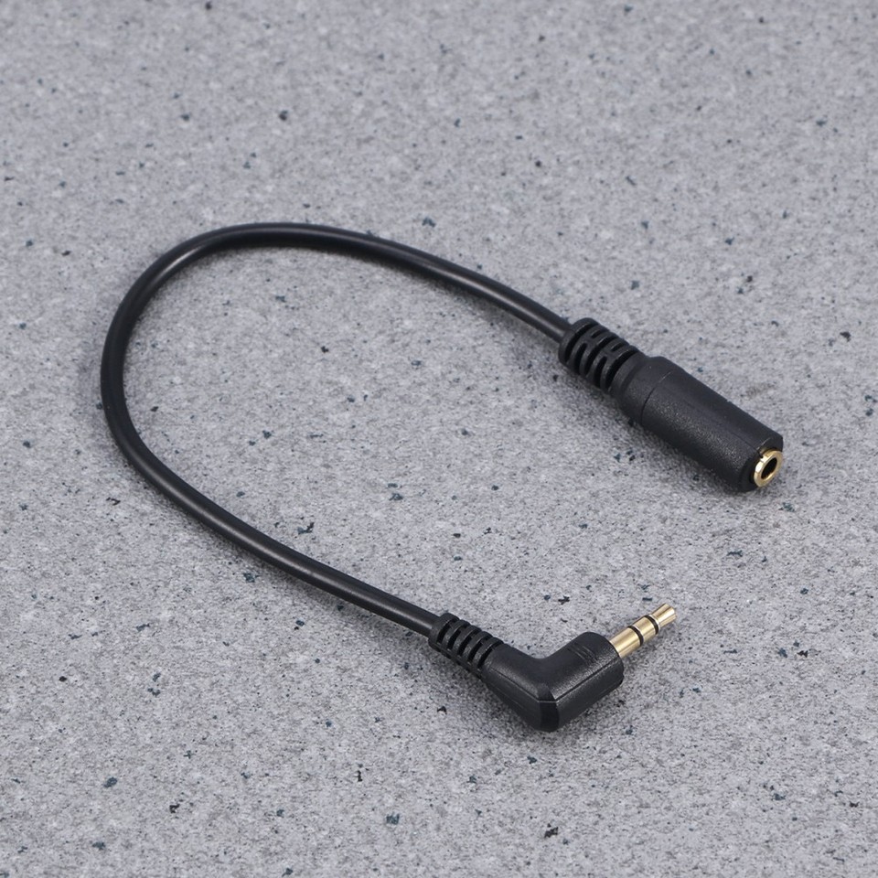 3 Pcs Bend Male to Female Elbow Headphone Extension Cord Earbud Cable ...