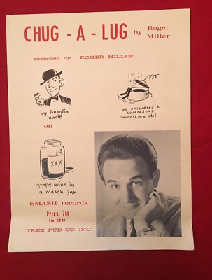 Sheet Music, 1964 Chug-A-Lug by Roger Miller, Smash Records | eBay