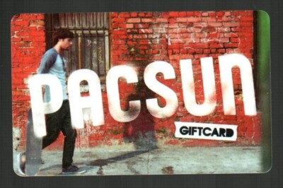 PACSUN Young Man with Skateboard 2011 Gift Card ( $0 ) | eBay