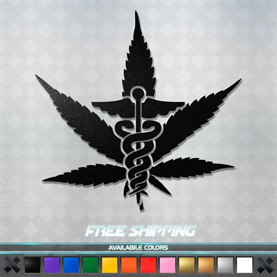 Medical Marijuana Vinyl Decal Sticker - Pot Weed Cannabis Car Window ...