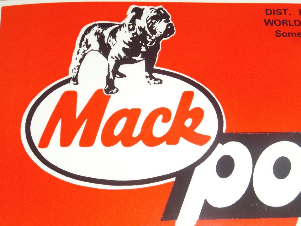 VINTAGE 1987 MACK POWER BUILT LIKE A MACK TRUCK BULLDOG STICKER DECAL ...