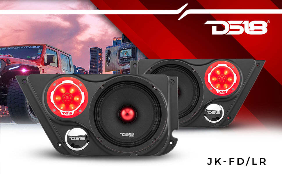 DS18 JK-FD-LR Front Door Left Right Kit Jeep Wrangler JK/JKU 6.5 ...