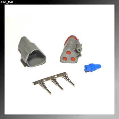 Deutsch DT 3-pin J1939 Connector w Resistor Kit, 14-16AWG Stamped ...