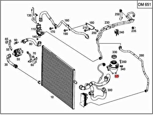 Genuine MERCEDES A205 C205 S205 W205 Expansion reservoir 2055000549 | eBay