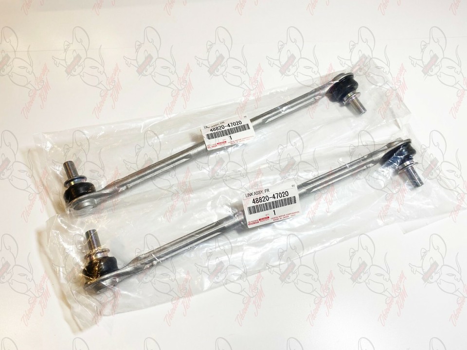 Toyota Lexus Genuine Front Stabilizer Bar Link Set of 2 48820-47020 OEM ...
