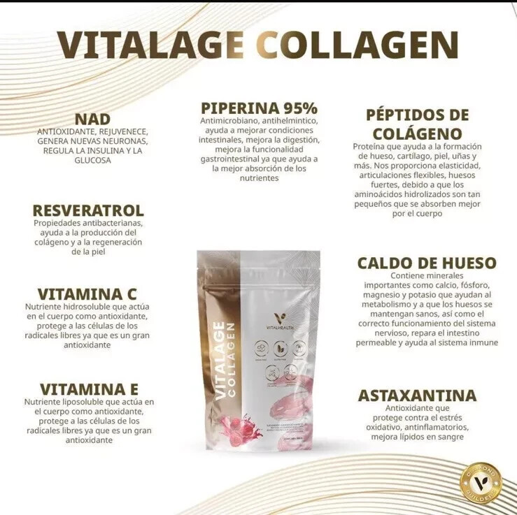 VITALAGE COLLAGEN by Vitalhealth Bone Broth Exp 26 | eBay