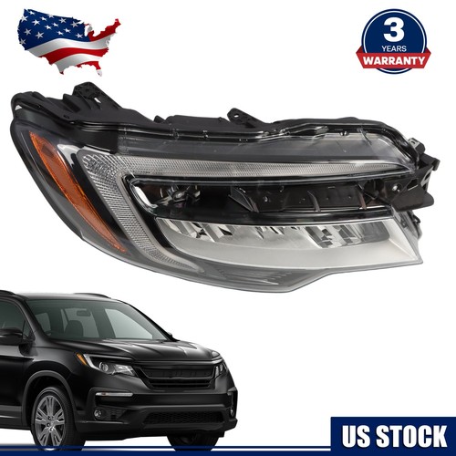 Headlight LED Passenger Right Side For Honda 2019-2022 Pilot/ 2019-2021 ...