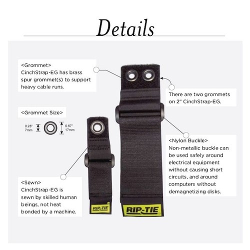 RIP-TIE NW-16-G50-GN Cable Tie Strap, 16 in L, 4-1/4 in Max Bundle Dia ...
