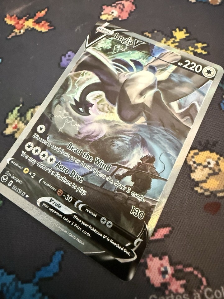 Pokémon TCG Lugia v Alt Art 186/195 Silver Tempest | eBay