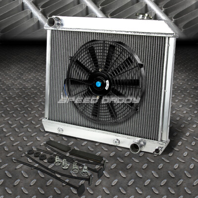 3-ROW ALUMINUM RADIATOR+1X 16"FAN BLACK FOR 61-66 CHEVY TRUCK C/K ...
