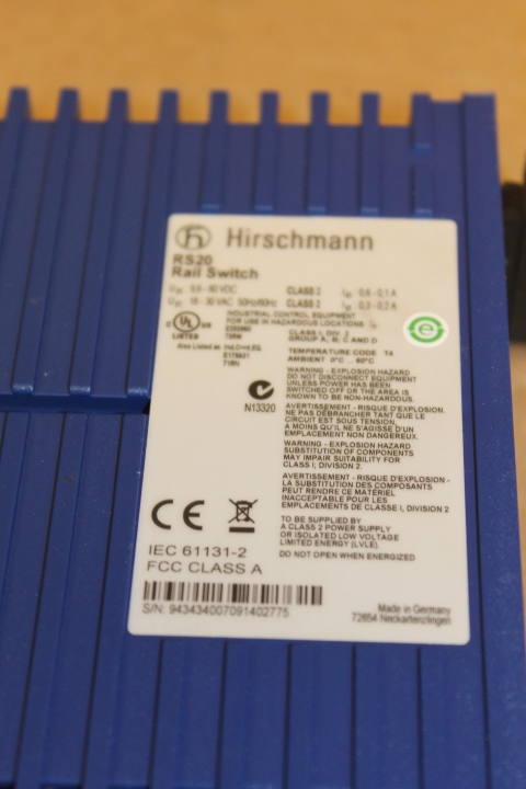HIRSCHMANN RS20-0400T1T1SDAEHH03.0.01 RAIL SWITCH | eBay