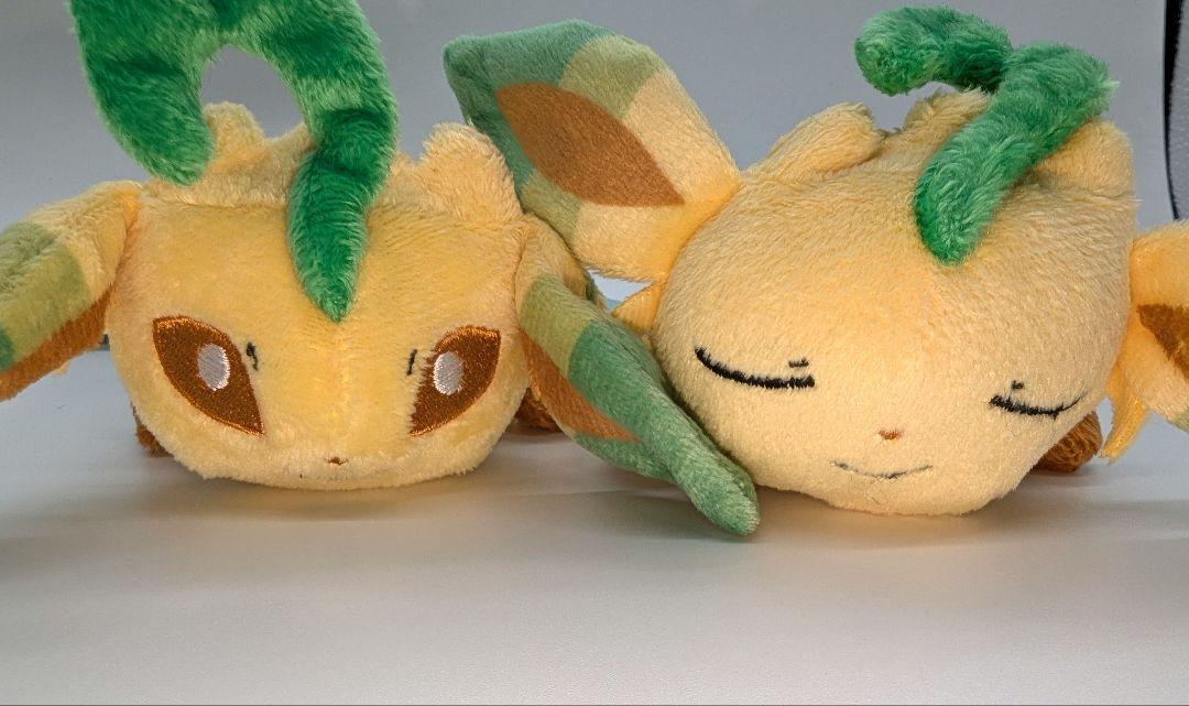 Pokemon Kuttari Plush Leafeon Sleeping Plush set of 2 tagged F/S | eBay