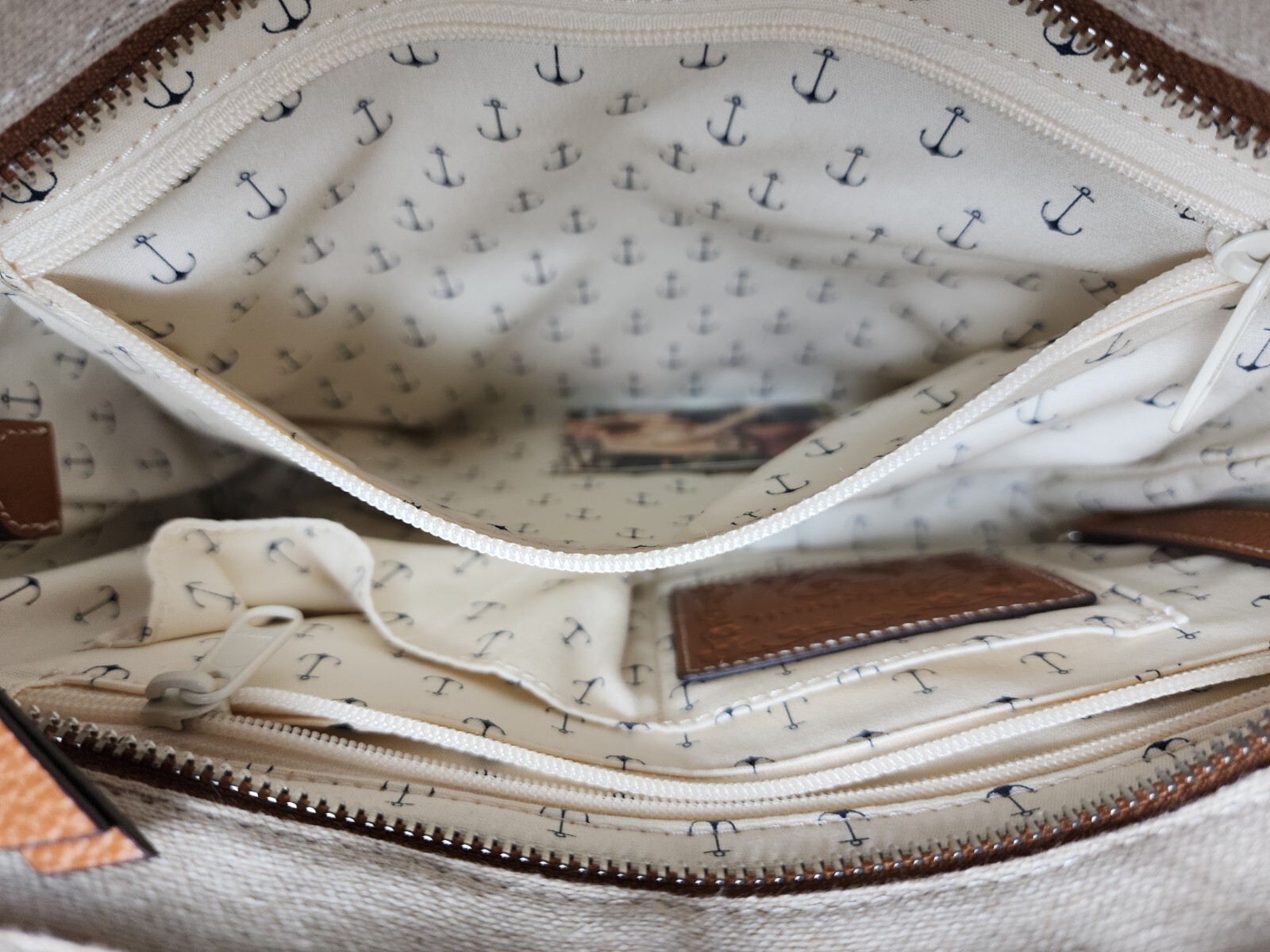 BRIGHTON ON BOARD MAGNOLIA TOTE ANCHOR BAY COSTAL NAUTICAL STRIPED ...