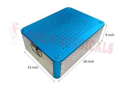 Empty Case Box 18" x 13" x 6" Aluminium set of 2 veterinary | eBay