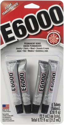 E6000 Multipurpose Adhesive 4/Pkg-.18oz Clear, Eclectic,Part 5510310 | eBay
