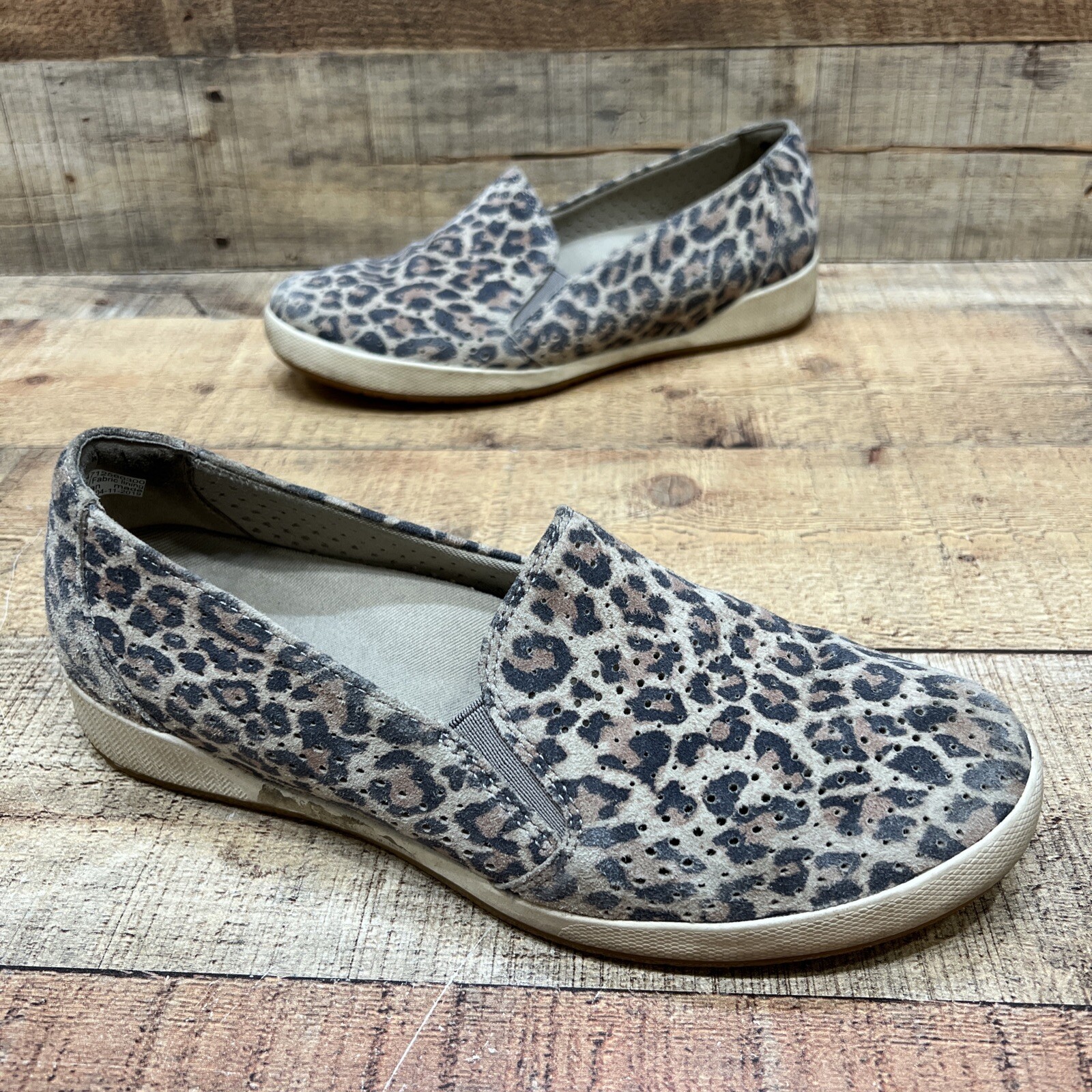 Dansko Womens Cheetah Print Suede Slip On Comfort Shoes Size 39 | eBay
