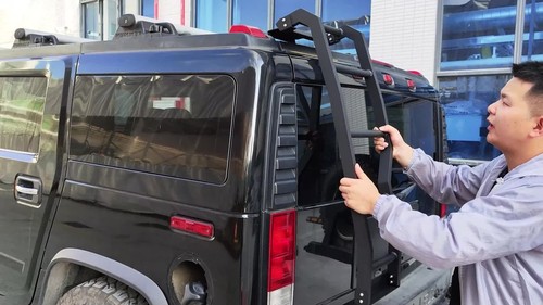 Back Rear Roof Ladder Tailgate Driver Side Rack Basket For Hummer H2 ...