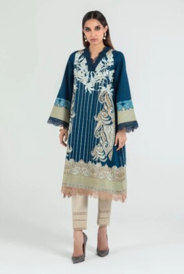 NWT SANA SAFINAZ Size S Lace Embellished Cotton Kurti Pakistani ...