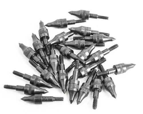 24 QTY 145 Grain 3/8" Archery Arrow Field Tips Points Screw Thread In ...
